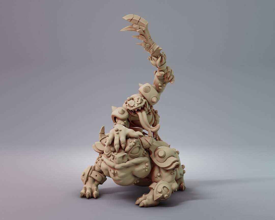 Frogfolk Toad Rider Resin Miniature Dnd Miniatures Dungeons & Dragons ...
