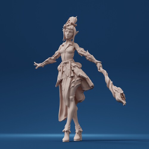 Summer Eladrin Miniature for Dungeons and Dragons - Etsy