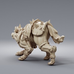 War Dog - Guard Dogs - Resin Miniature - Dnd Miniatures - Dungeons ...