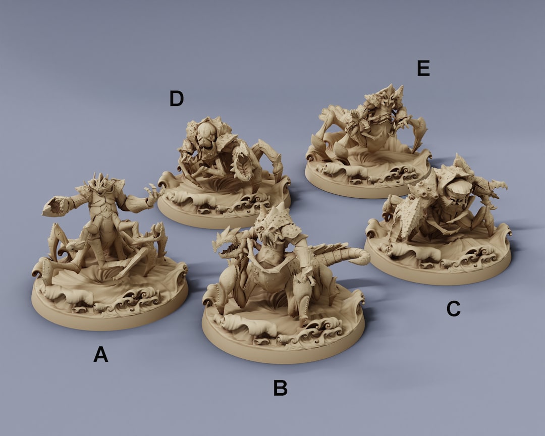 Crustacean Beast -resin Miniature - Dnd - Dungeons & Dragons Miniatures ...