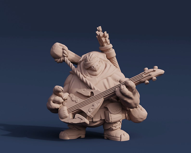 Tortle Bard - Resin Miniature - Dnd Miniatures - Dungeons & Dragons ...