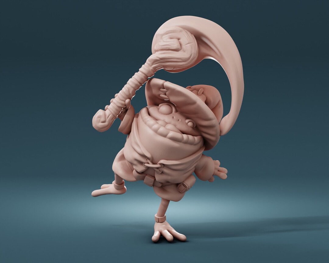 Frog Folk Wizard - Resin Miniature - Dnd Miniatures - Dungeons ...