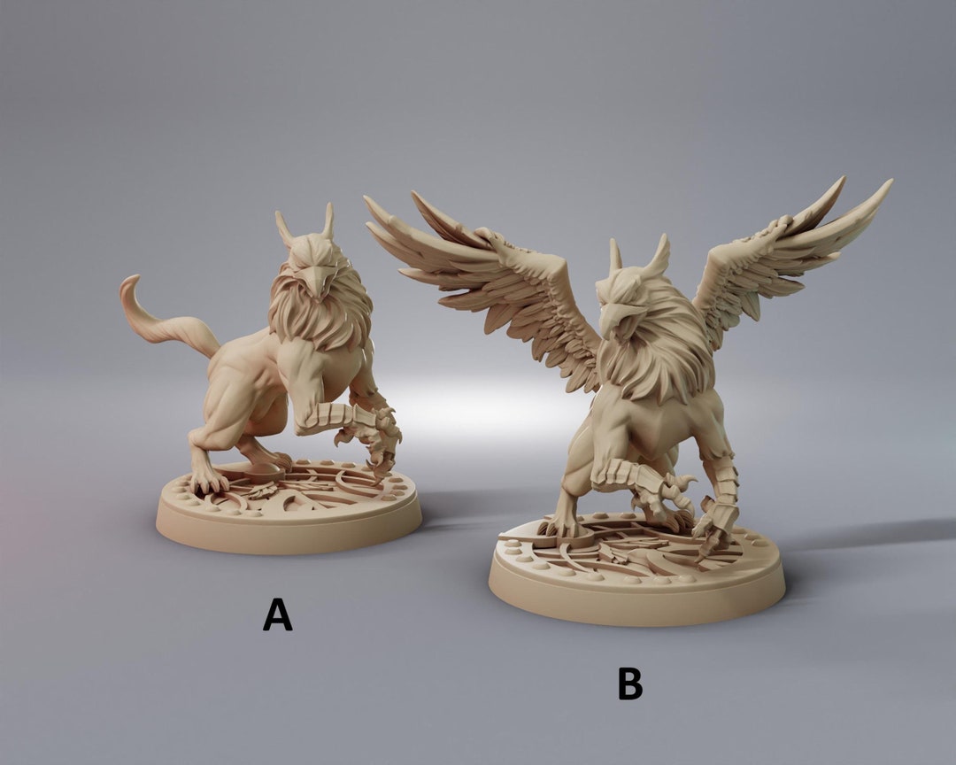 Gryphon - 28mm 32mm Resin Miniature Dnd Miniatures Dungeons & Dragons ...