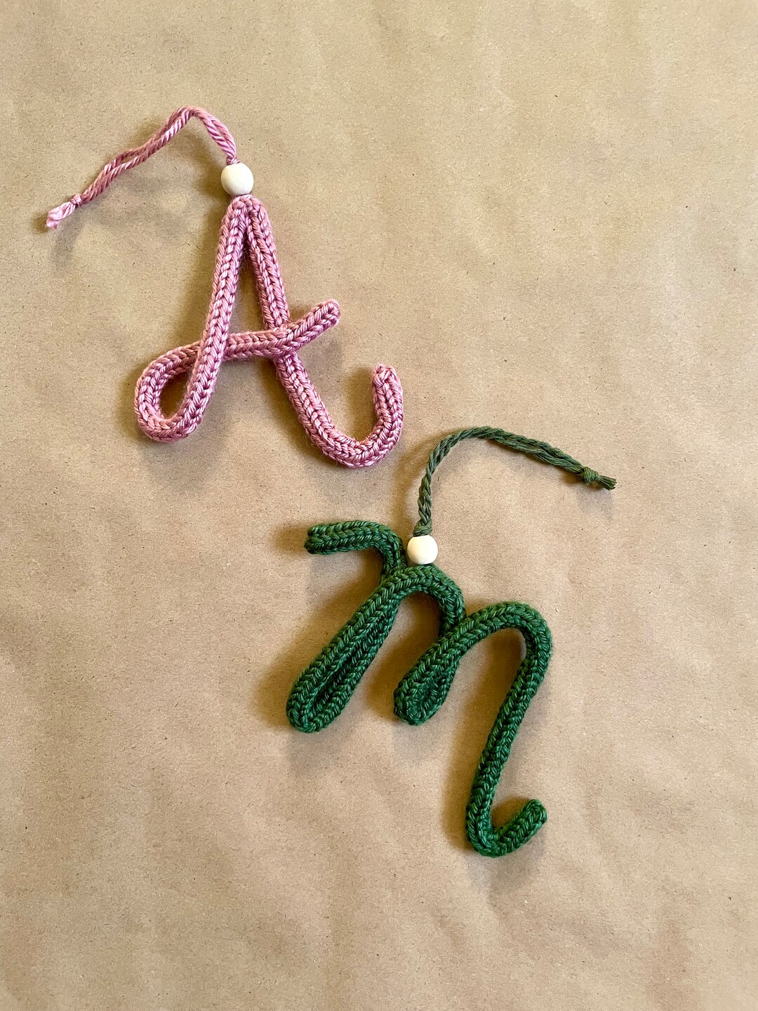 Knitted Wired Letter - Etsy