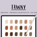 TAWNY PROCREATE Color Palette + Hex Color Codes - Tan, Brown for iPad ...