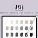 ASH PROCREATE COLOR Palette + Hex Color Codes - Tan, Gray, Charcoal for ...