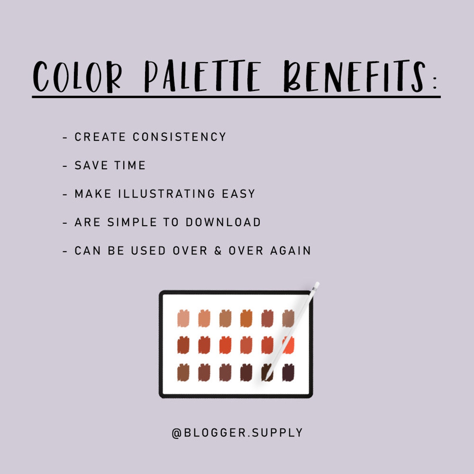 Blush Procreate Color Palette Hex Color Codes Peach Pink Purple