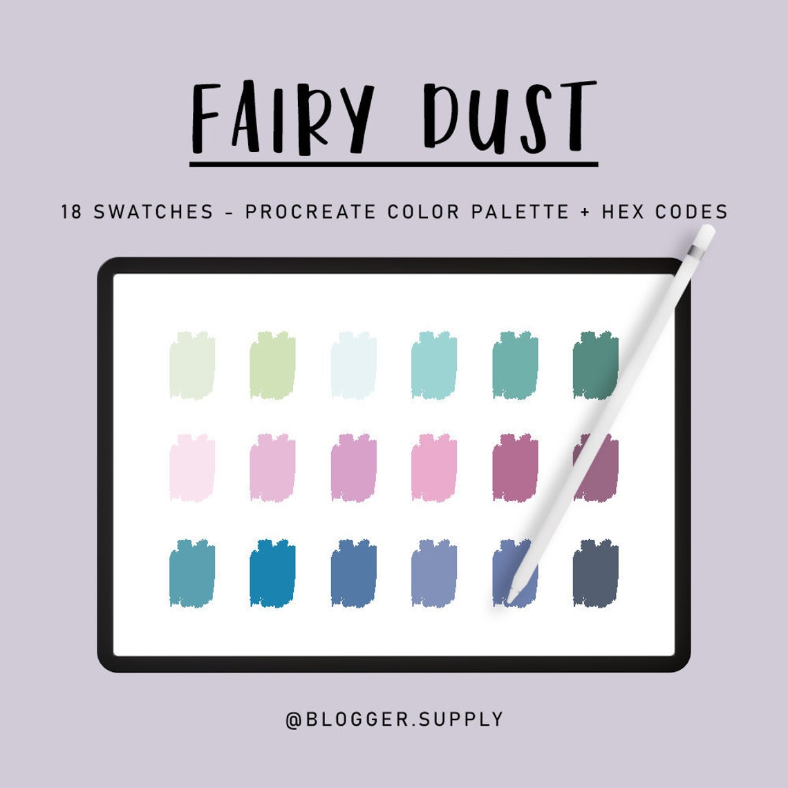 FAIRY DUST PROCREATE Color Palette + Hex Color Codes - Green, Pink ...