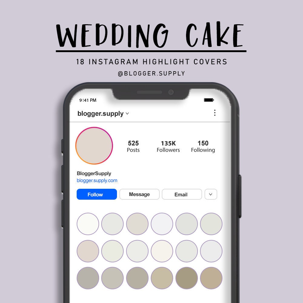 Instagram Highlight Covers - 18 IG Covers for Instagram Stories - Solid ...