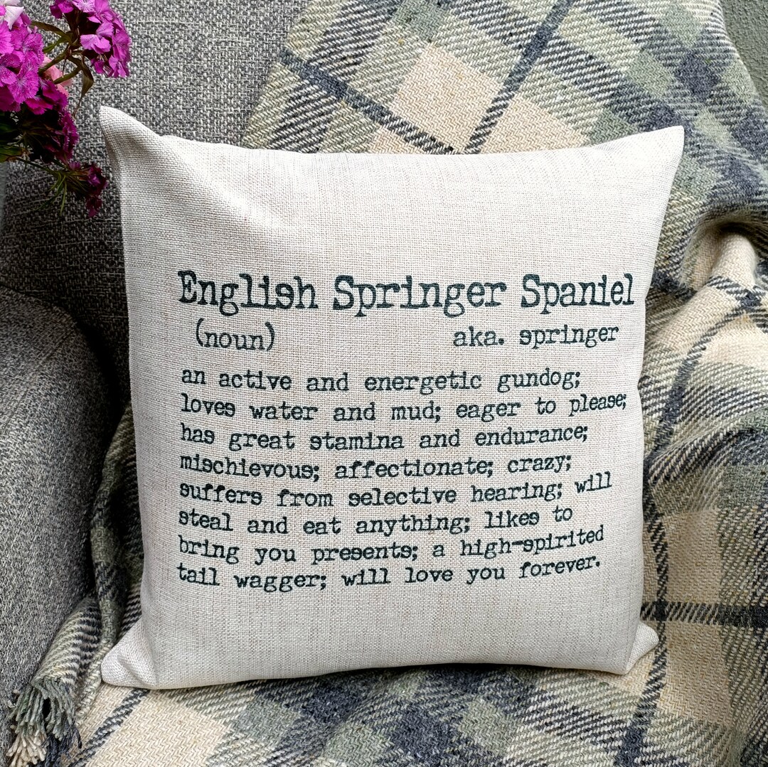 English Springer Spaniel Cushion - Etsy UK