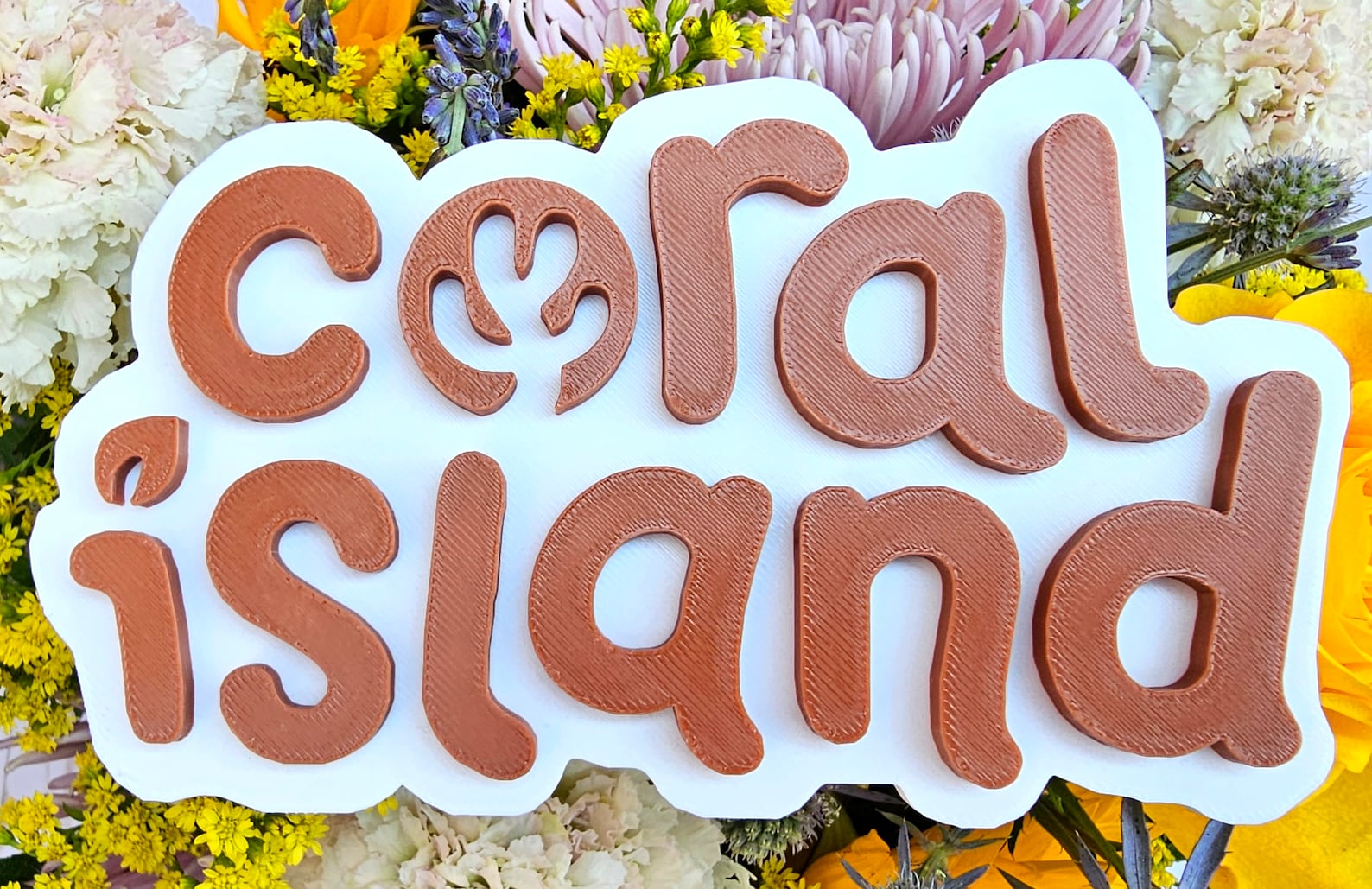Coral Island Logo 5.5 Inches 3D Printed - Etsy