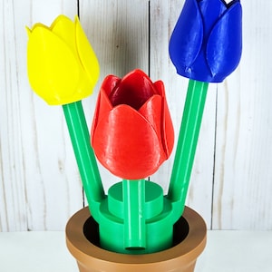 Giant Building Block Flowers, Life-size Brick Blooms With 3 Flowers ...