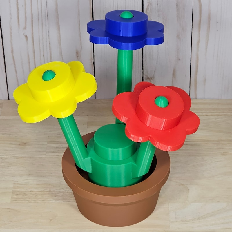 Building Block Flower - Etsy