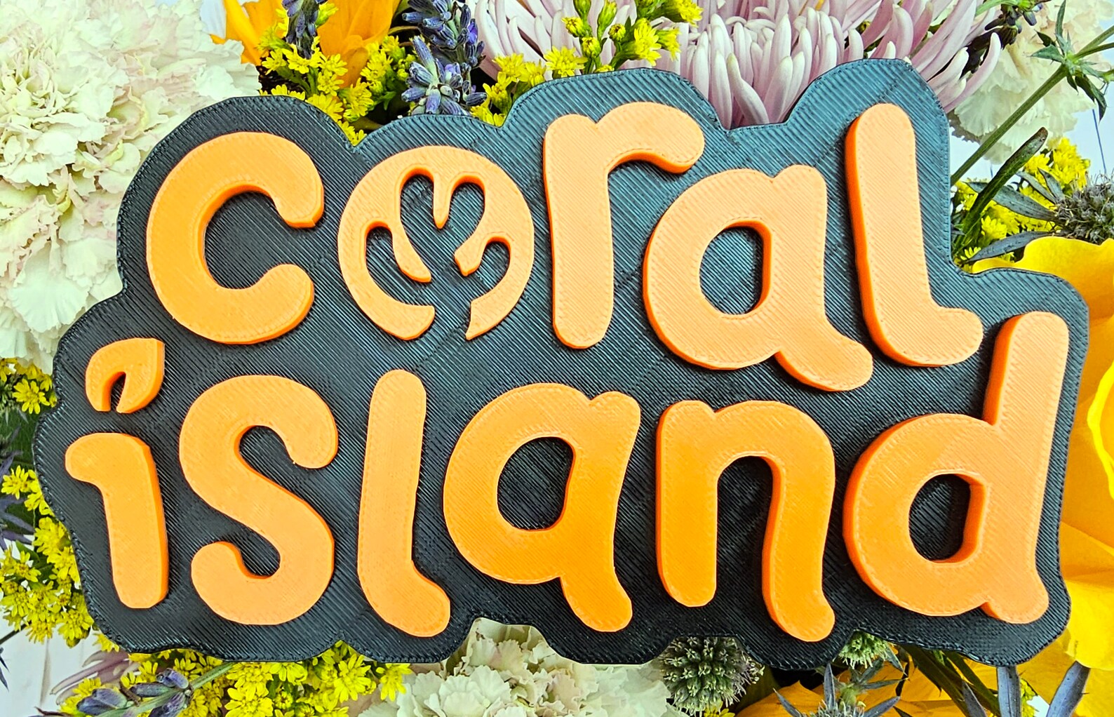 Coral Island Logo 5.5 Inches 3D Printed - Etsy