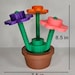 Giant Building Block Flowers, Life-size Brick Blooms With 3 Flowers ...
