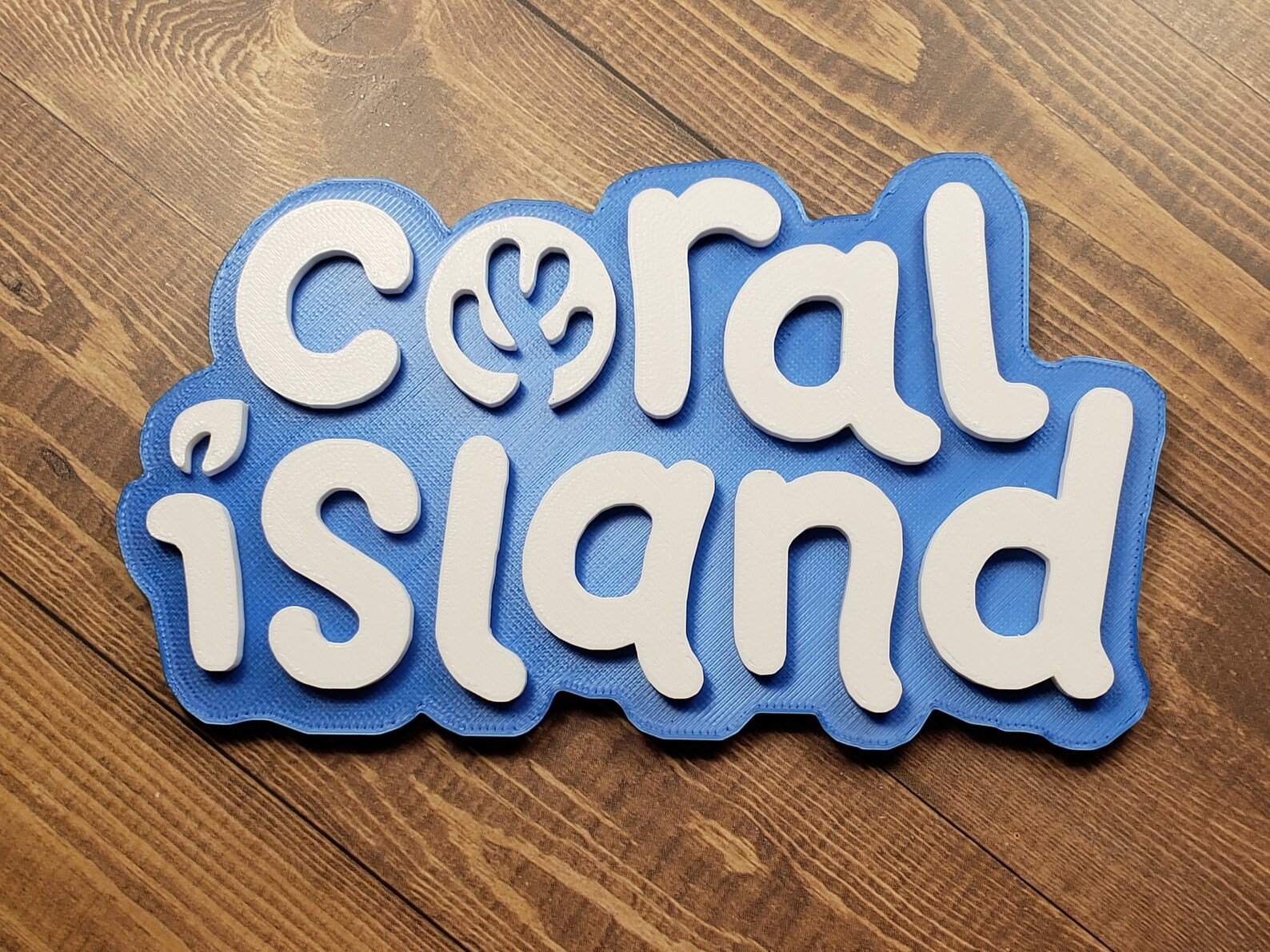 Coral Island Logo 5.5 Inches 3D Printed - Etsy
