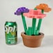 Giant Building Block Flowers, Life-size Brick Blooms With 3 Flowers ...