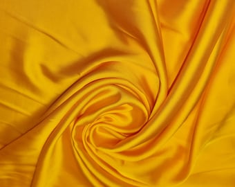 Yellow Silk Fabric | Etsy
