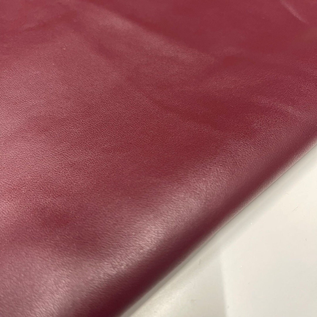 Maroon Leather Look Matt PVC Spandex Latex Stretch Dress/craft Fabric ...