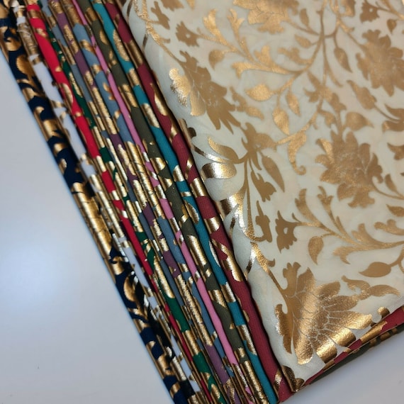 Foil print fabric store