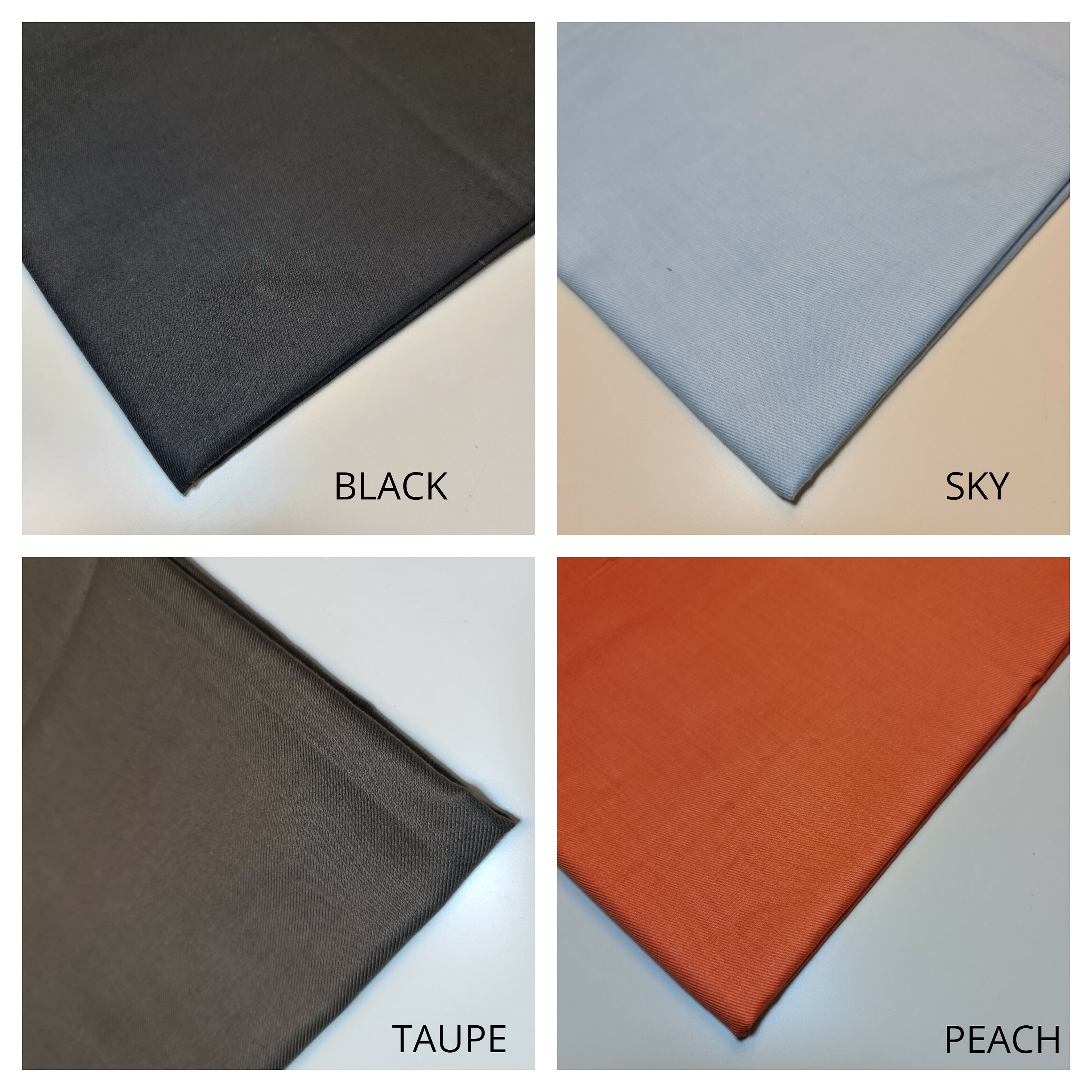 Plain Thick Cotton Drill Workwear Twill Fabric Dress Craft Quilting ...