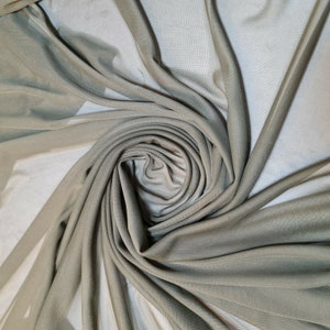 Power Net Fabric Premium Sheer 4 Way Stretch Mesh Lining Dressmaking ...