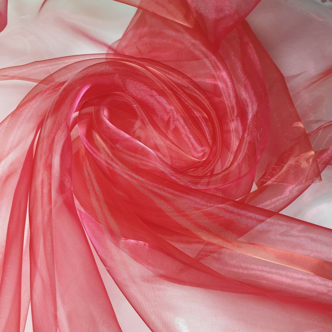 Sheer Organza Fabric Voile Drape Curtain Wedding Fabric Transparent 100 ...