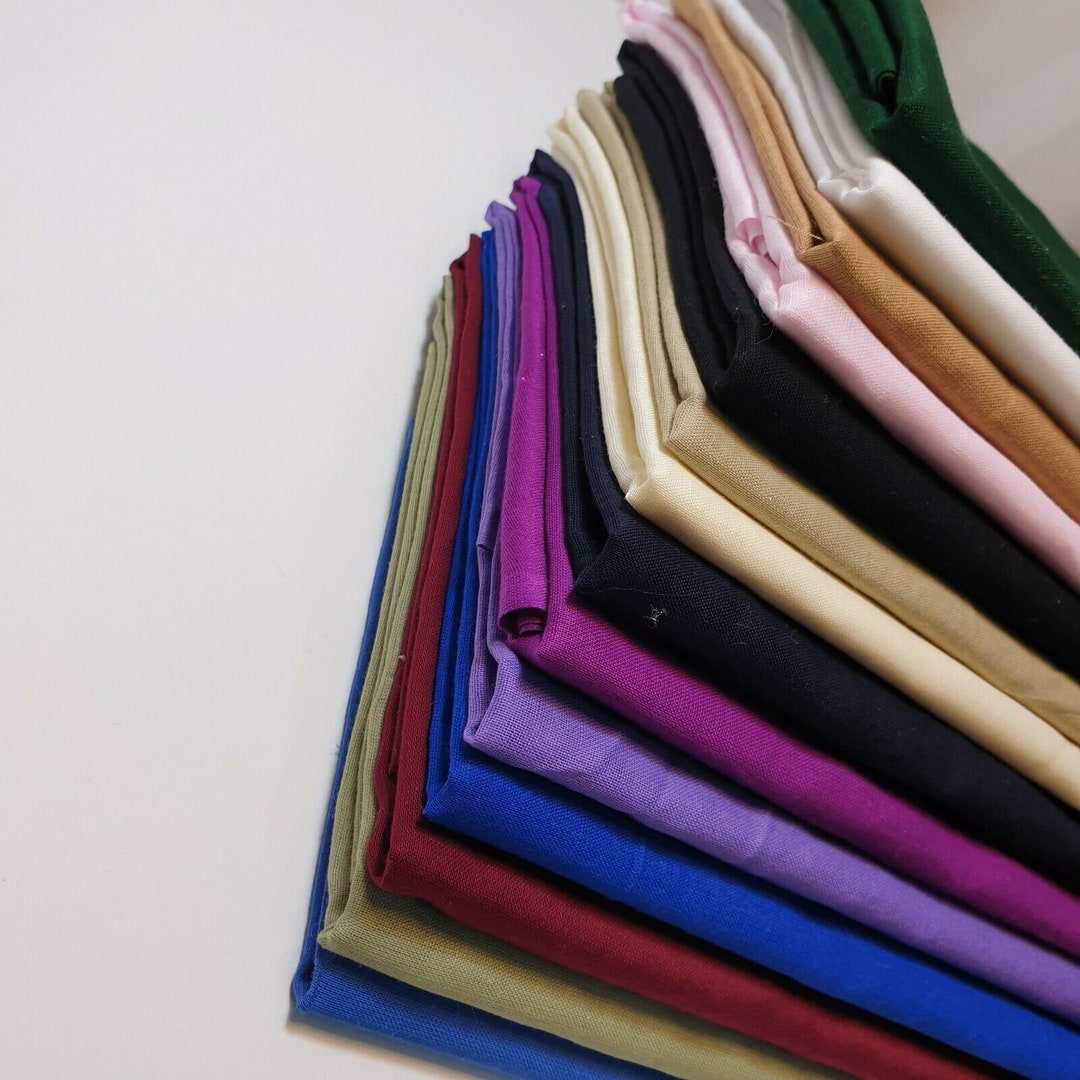 100% Cotton Voile Rubia Cambric Mercerised Plain Craft Dress Lining ...