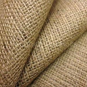 Clearance Hessian Natural Burlap Jute Material Sheet Sack Cloth Craft ...