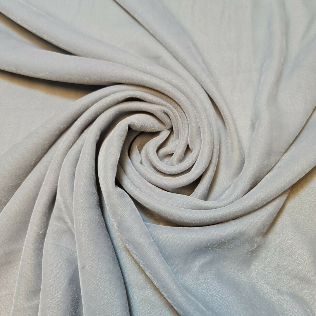 Silver Velvet Fabric Luxury Super Micro 9000 Superior 3 Crown Triple ...