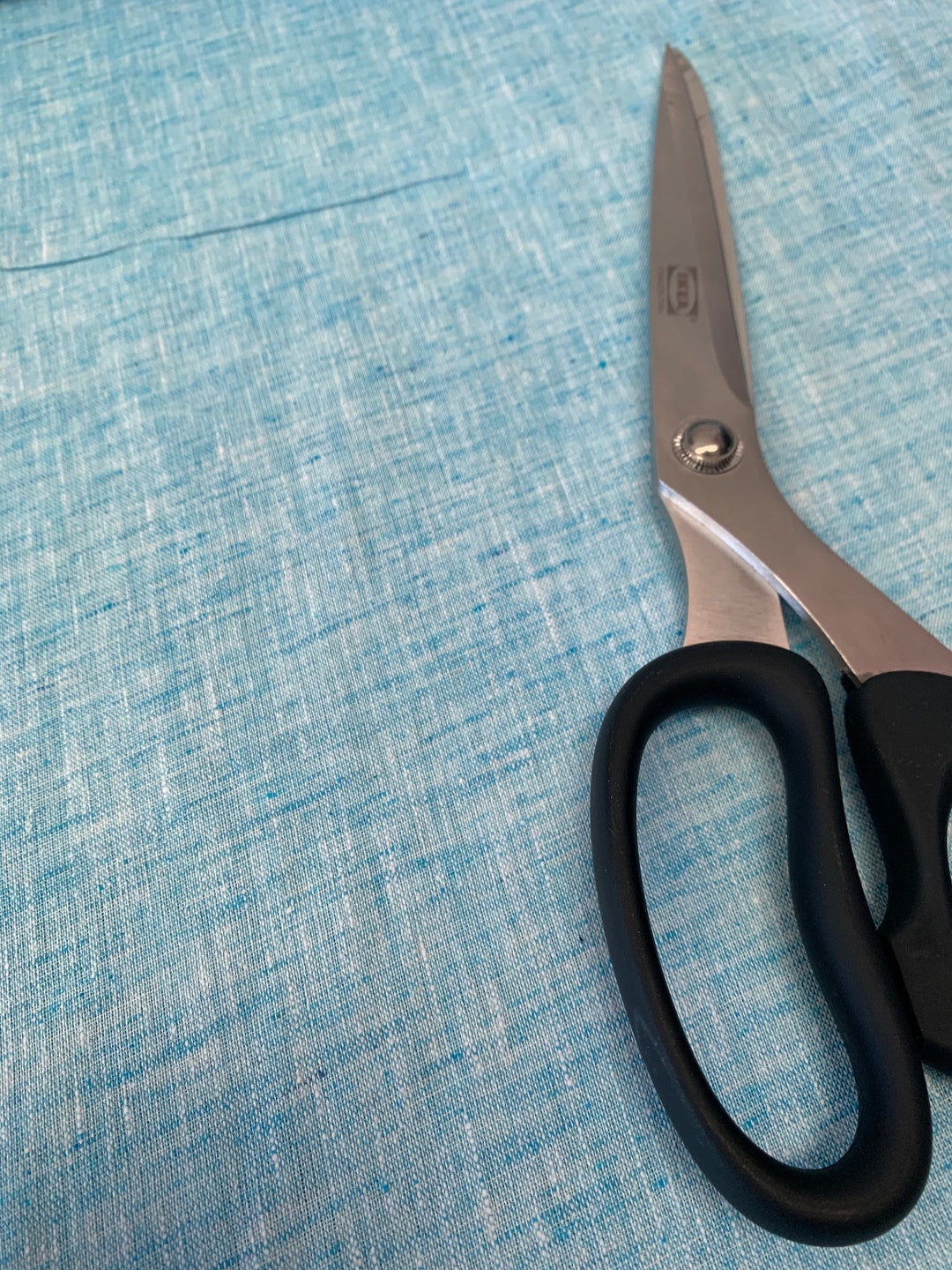 Turquoise Linen Fabric for Dressmaking Clothing Curtains Home Decor ...