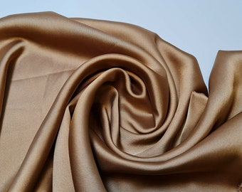 Bronze Satin Fabric - Etsy