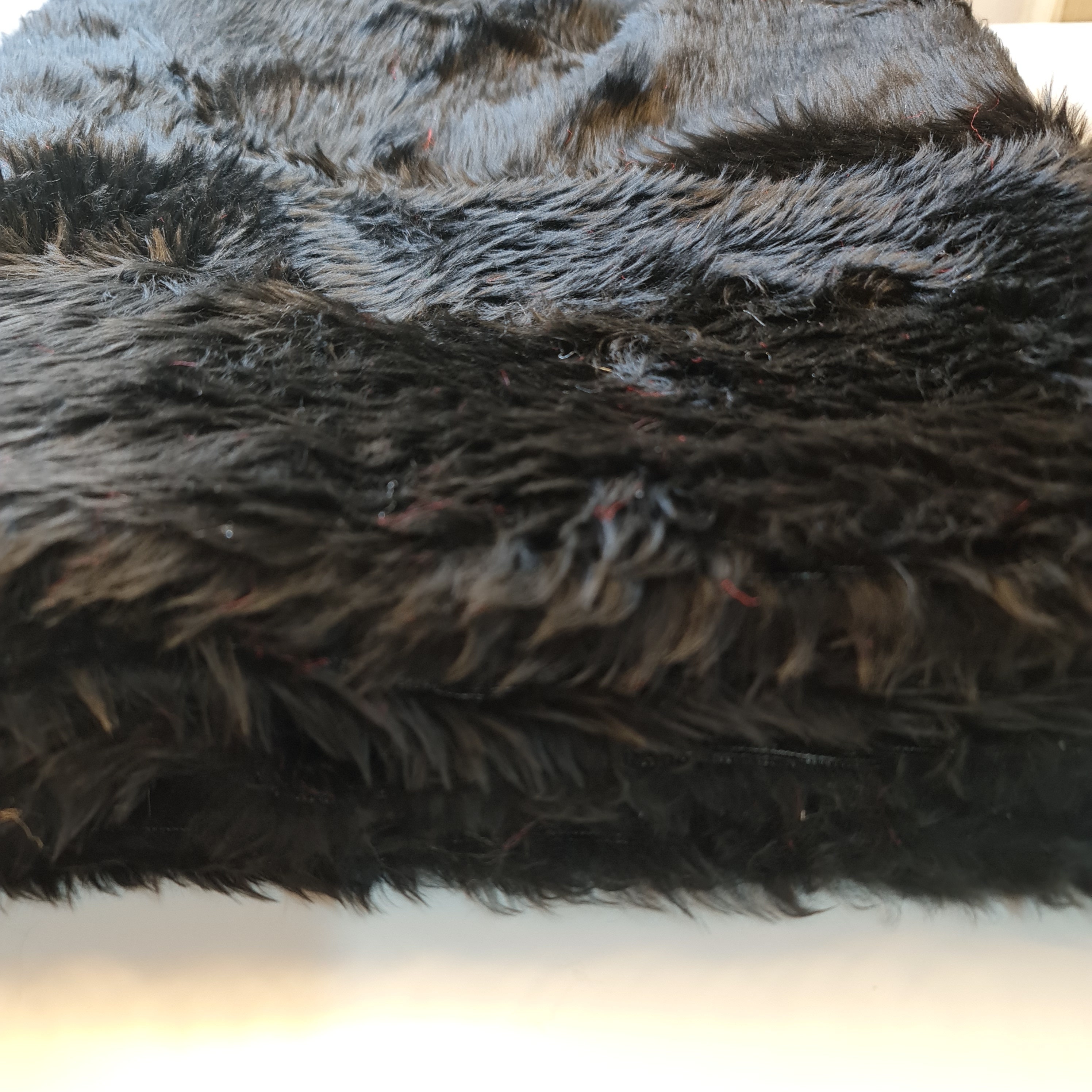 Black Faux Fur Fabric Soft Pile Dress Craft Quilting Material - Etsy