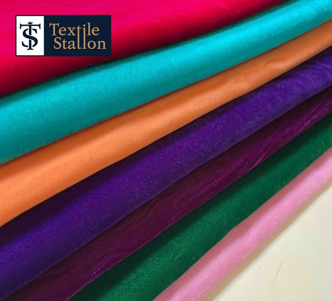 Triple Micro Velvet Fabric Non Stretch | Wedding Drape Decor Quilting ...