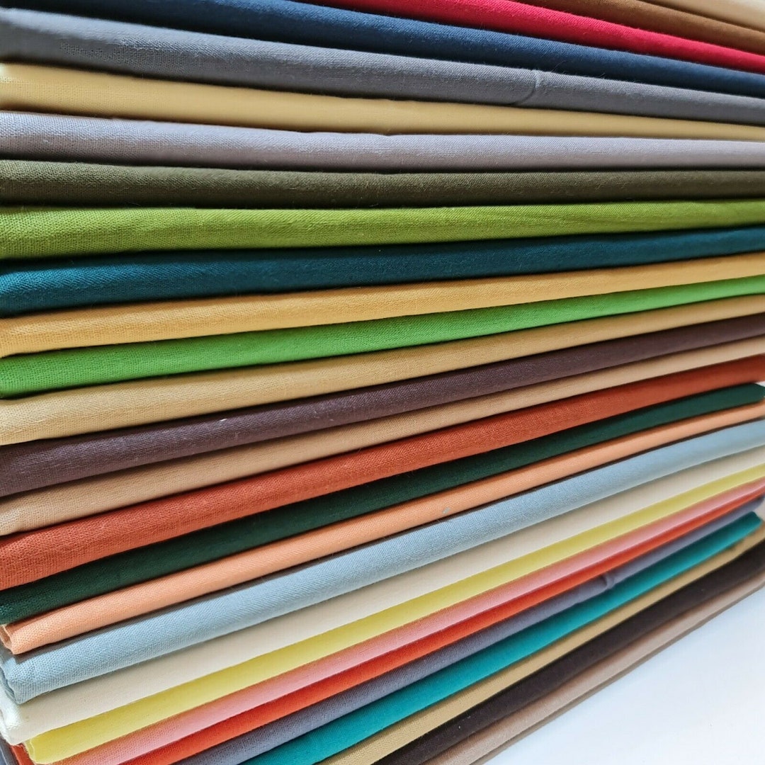 Plain 100% Cotton Cambric Fabric Dress Lining Craft Art Quilting ...