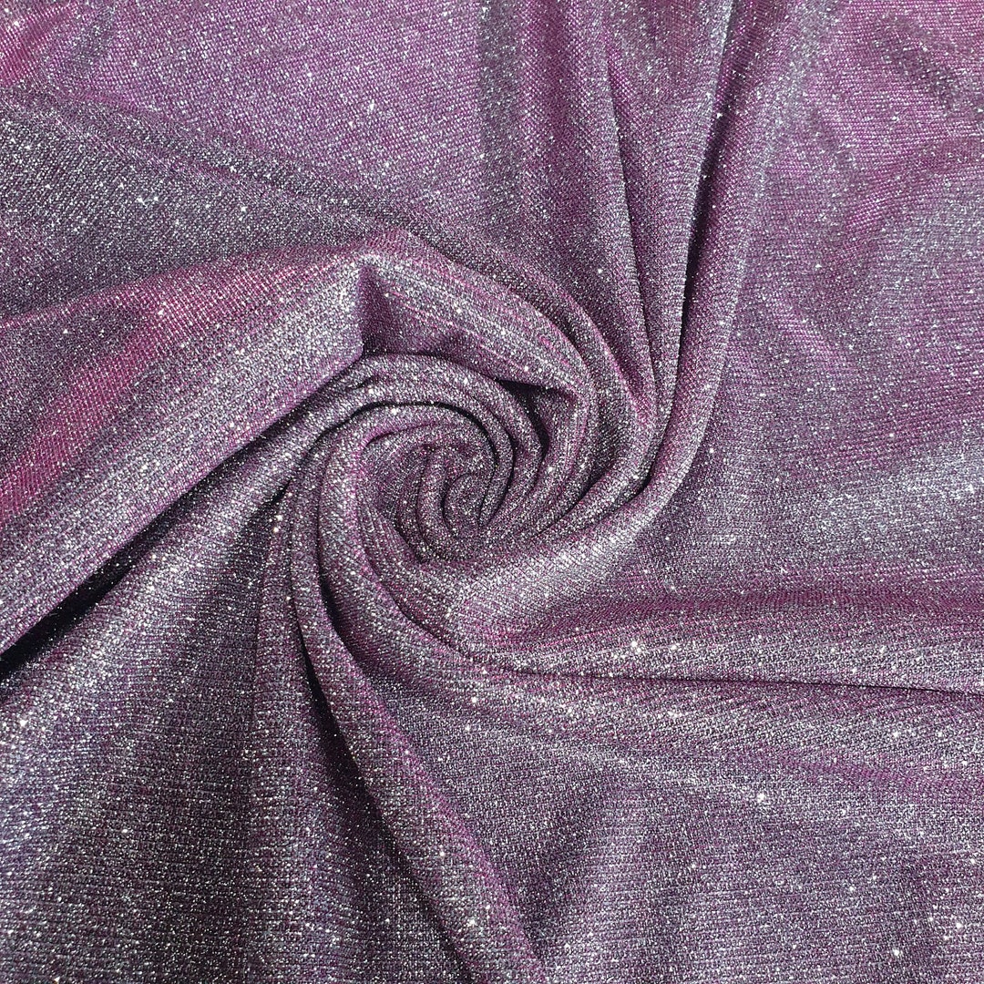 Purple Shimmer Moonlight Shiny Stretch Glitter Nylon Backdrop Stardust ...