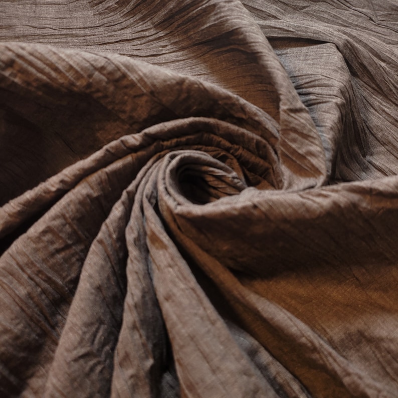 Creased Crinkle 100% Cotton Plain Fabric Material Crushed - Etsy