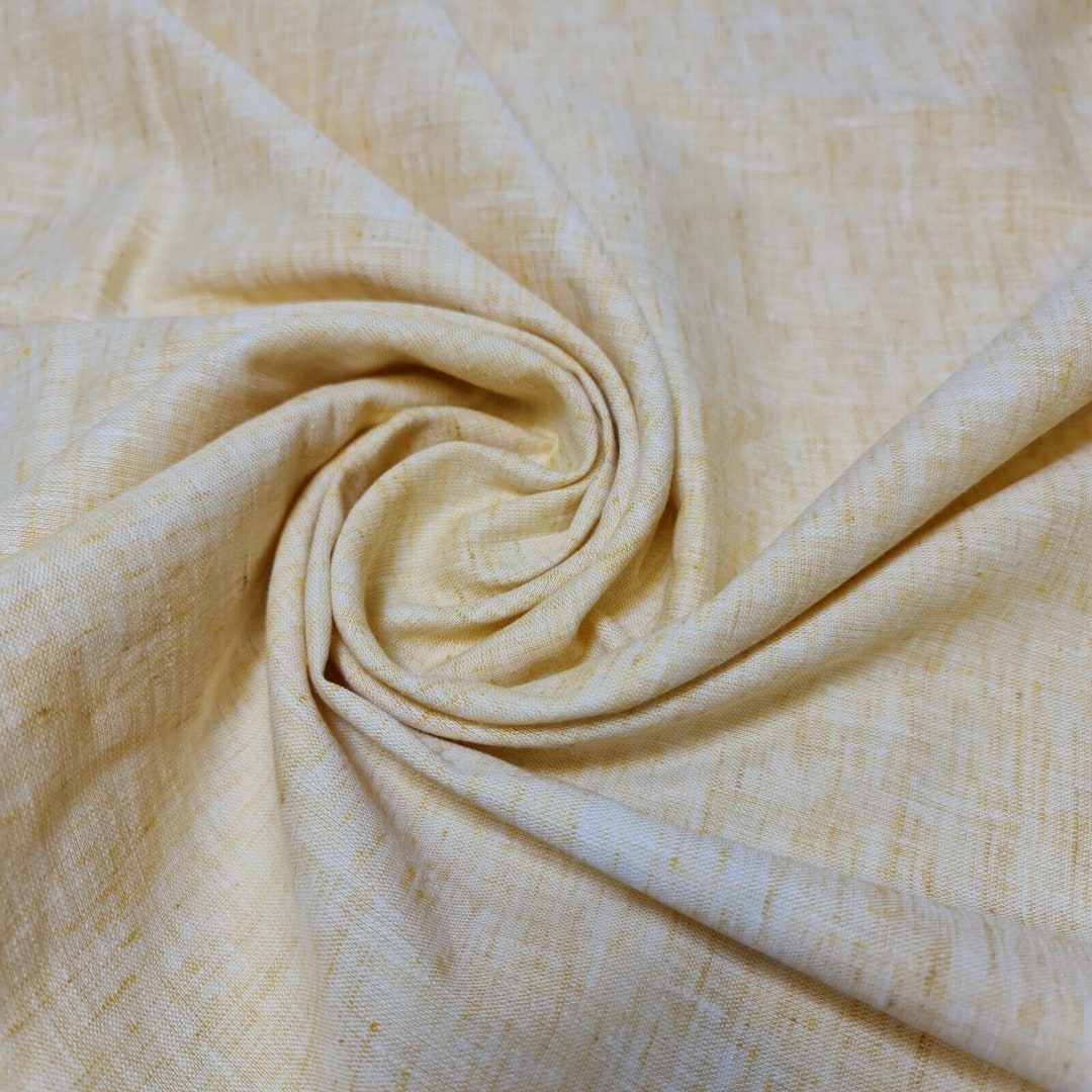 Yellow Shot 100% Cotton Linen Fabric – Dress, Craft & Costume Material ...