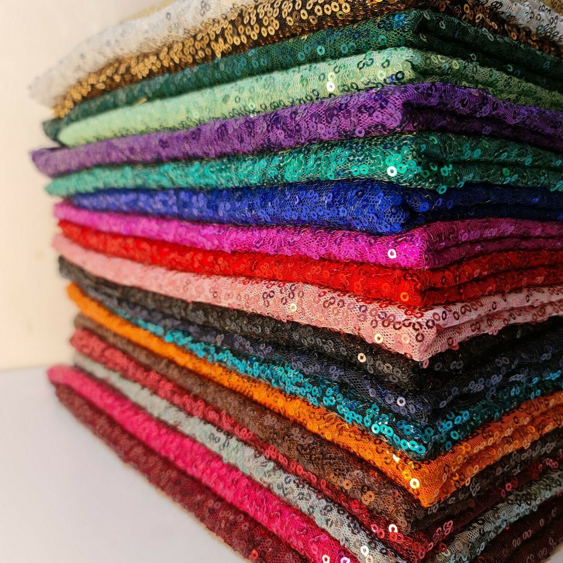 Sequin Fabric Sparkly Shiny Bling Dress Craft Drape Table Cloth ...