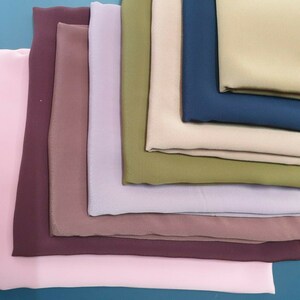 Koshibo Crepe 100% Polyester Soft Dress Drape Lining Fabric 44" by the ...