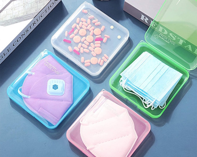 Antibacterial Face Mask Cases - Special Edition Transparent Colour - Etsy
