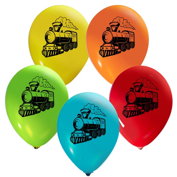 Train With Balloons - Etsy