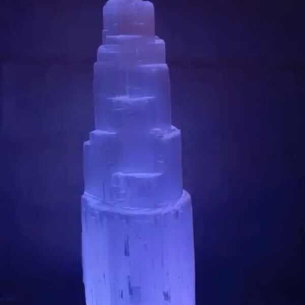 Selenite Lamp - Etsy