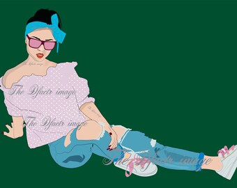 White Girl Svg | Etsy