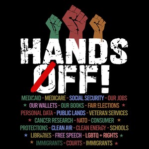 24x18 “hands Off” Protest Yard Sign – Stand Loud. Stand Proud (multiple ...