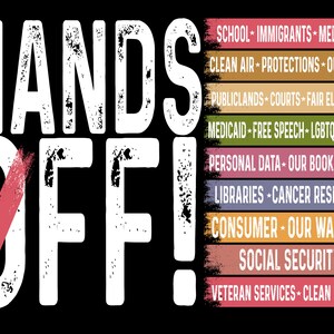 24x18 “hands Off” Protest Yard Sign – Stand Loud. Stand Proud (multiple ...