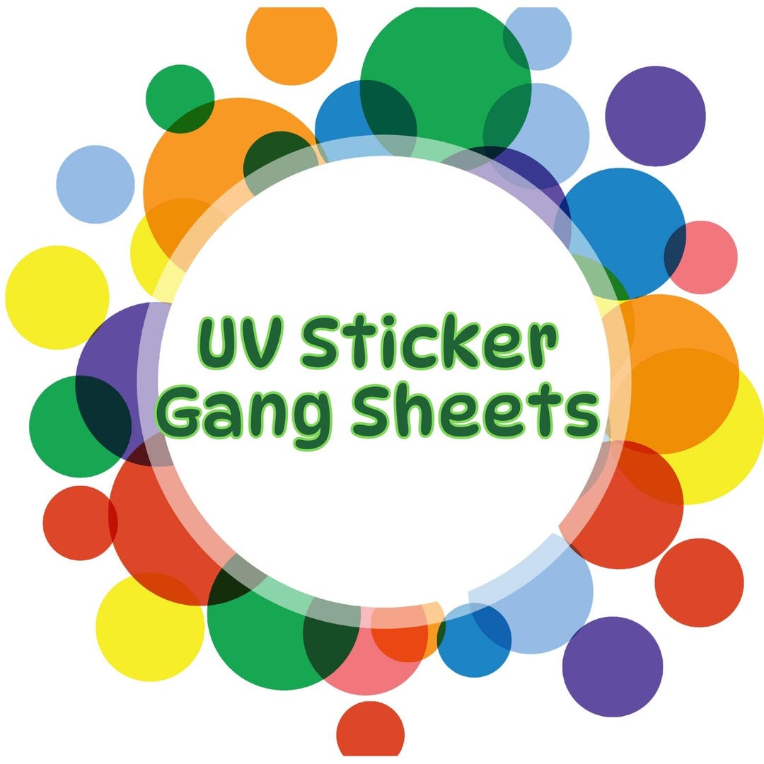 Custom 22" UV Sticker Gang Sheets - Etsy