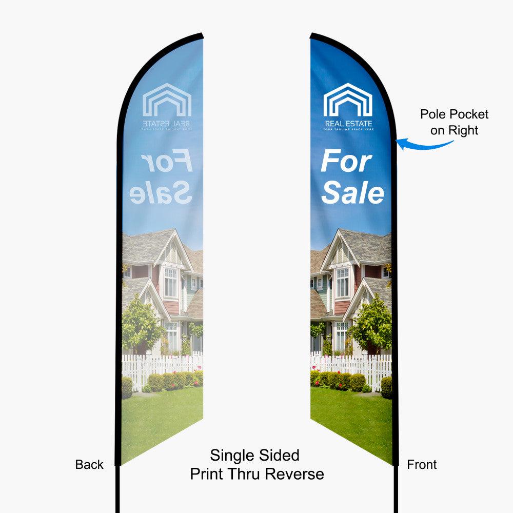 Feather Angled Flags With Ground Stake – Take Your Brand to New Heights ...