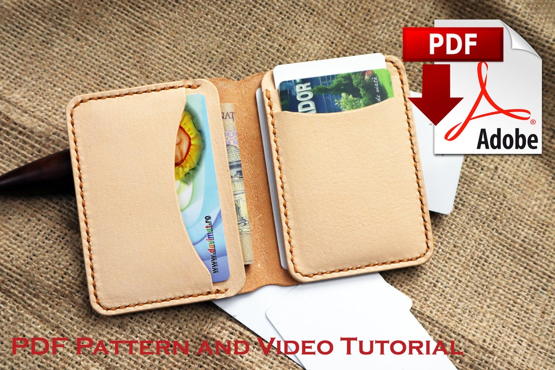 Vertical Bifold Wallet Pdf DIY Pattern- With Instructions - Etsy