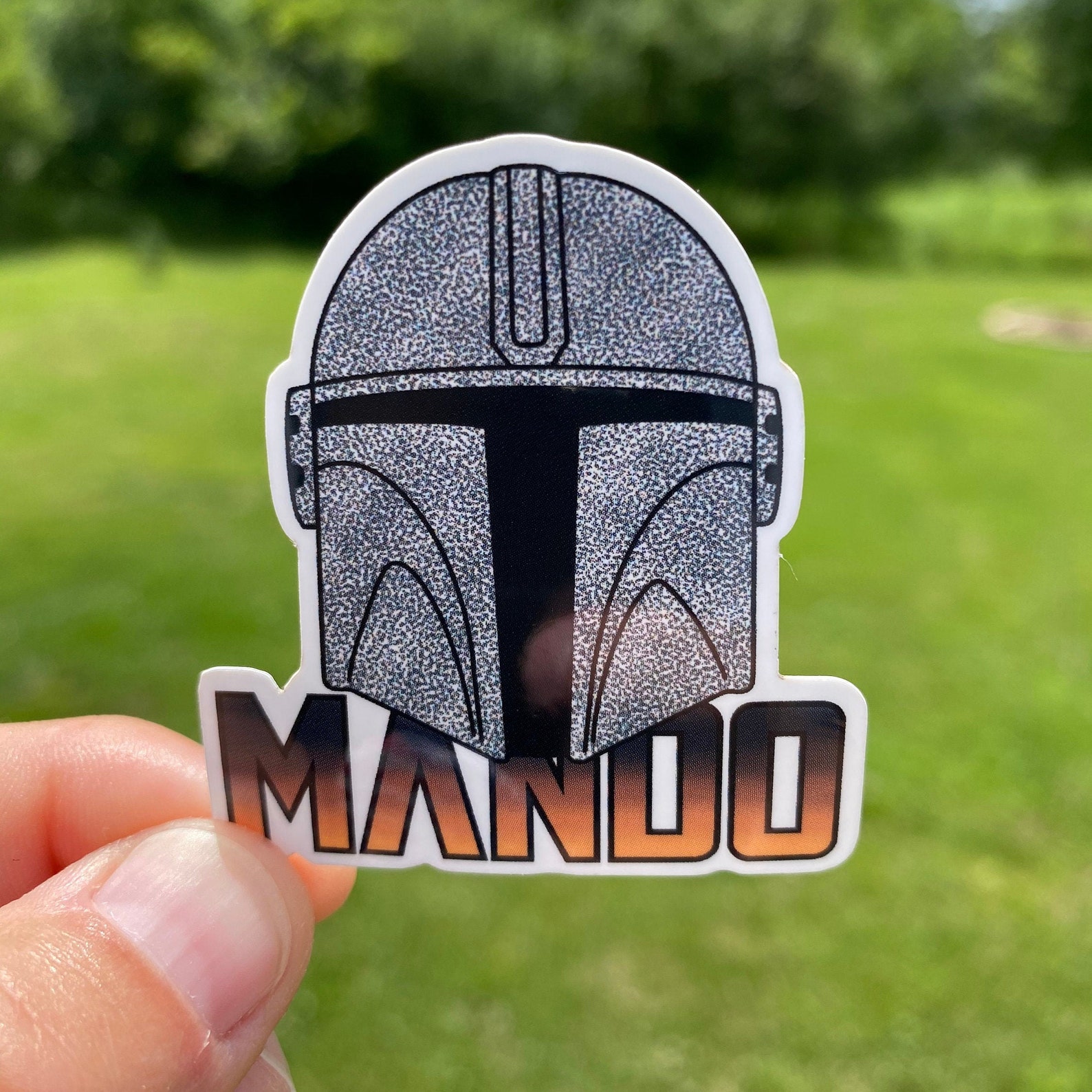 Mandalorian Star Wars Vinyl Sticker WATERPROOF | Etsy